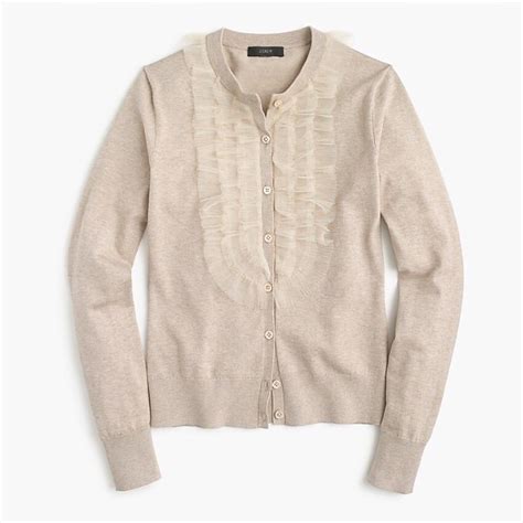 NWT Jcrew Cotton Jackie Cardigan Tulle