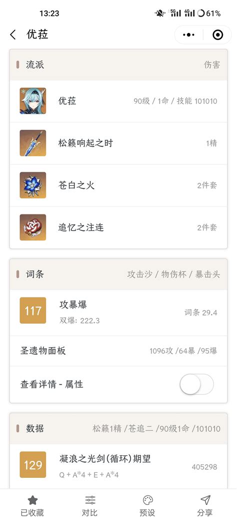 游戏杂谈 有没有刷圣遗物到现在 都没有刷到220分的 178