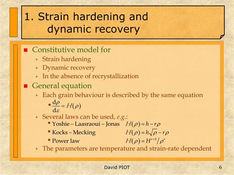 Ppt Workshop On Mean Field Modelling For Discontinuous Dynamic Recrystallization Powerpoint