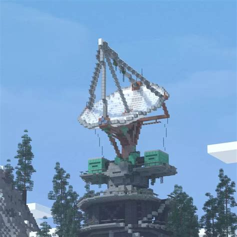 Abandoned Radio Observatory Survival Base With Interior Minecraft Map
