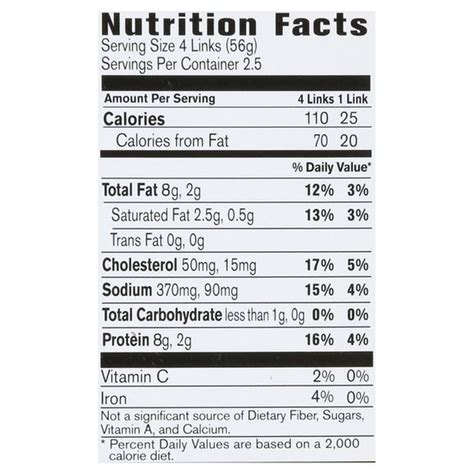 Jones Dairy Farm Golden Brown All Natural Fully Cooked Chicken Sausage