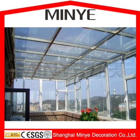 Flat Roof Prefabricated Aluminum Glass House High Quality Flat Roof