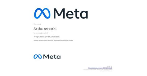 Astha Awasthi On Linkedin Completion Certificate For Programming With