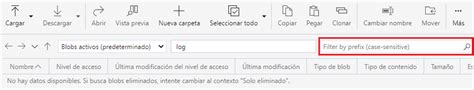The Filter By Prefix Case Sensitive Box Is Not Localized For Adls