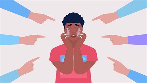 수치심 죄책감 비난 개념에 대한 스톡 벡터 아트 및 기타 이미지 개념 경쟁자 고독 부정적인 감정 표현 Istock