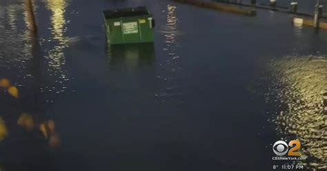 Flooding Swallows Up Cars On Long Island Cbs New York