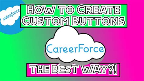 salesforce create custom buttons quickly and easily youtube