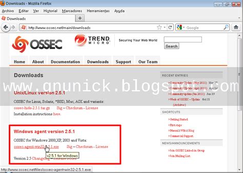 Instalando Ossec Hids Agente Windows Xp E Interfaz Web En Centos Manual Y Videotutorial Gnunick