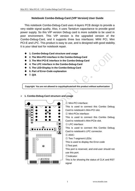 Mini Pci Mini Pci E Lpc Combo Debug Card Vip Version It