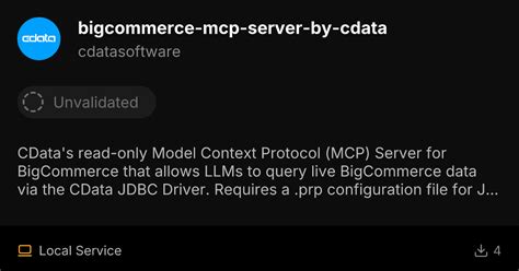 bigcommerce mcp server by cdata mc · lobehub