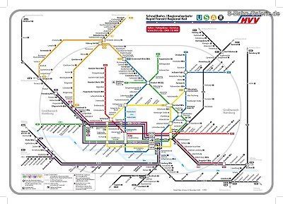 Netzpläne der Hamburger S Bahn