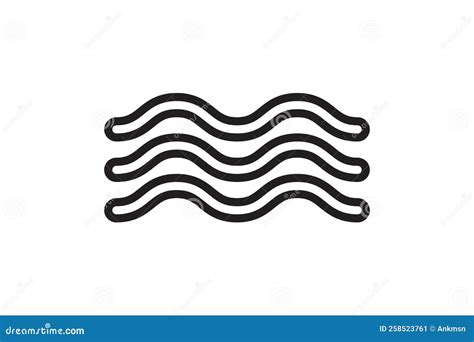 Sea Icon Wave Illustration Vector Design Ocean Logo Graphic Element