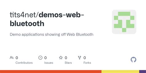 Github Tits4netdemos Web Bluetooth Demo Applications Showing Off Web Bluetooth