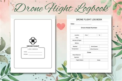 Drone Flight Log Book Graphic By Kdp Samurai · Creative Fabrica