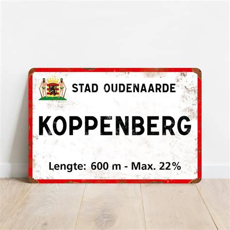 Koppenberg Vintage Metalskilt My Cycling Moments