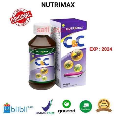 Jual NUTRIMAX C C CNC SYRUP HERBAL OBAT BATUK PILEK 100ML ORIGINAL