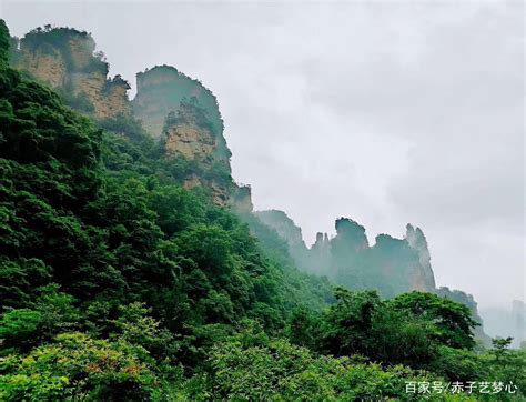 张家界十里画廊景区美景百科ta说