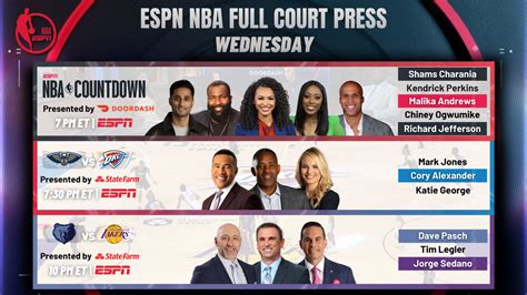 ESPN NBA Full Court Press ESPN Tips Off Its Coverage Of The Emirates