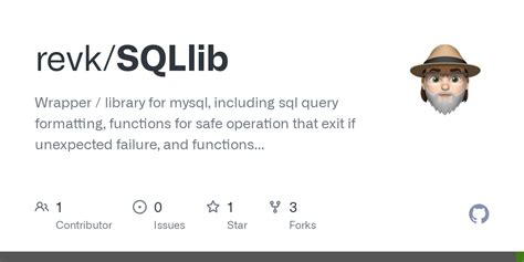 Github Revksqllib Wrapper Library For Mysql Including Sql Query