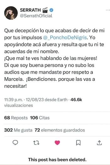 Poncho De Nigris ¿infiel Serrath De Enamorándonos” Lo Acusa De