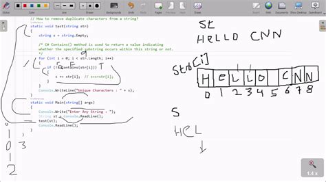 remove all duplicate character in string in c youtube