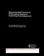 API RP 10F 1995 Provide Digital Specification Standards