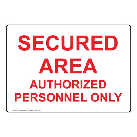 Authorized Personnel Only Sign Printable Free