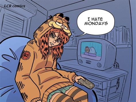 Lcr Comics Garfield Character Rei Chikita Souryuu Asuka Langley Garfield Neon Genesis