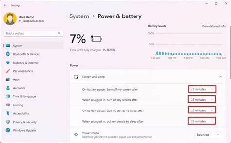 sådan ændres søvnindstillinger på windows 11