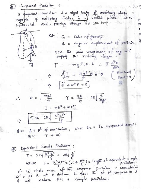Compound Pendulum 1 Pdf Pdf