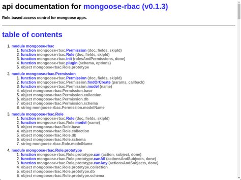 GitHub Npmdoc Node Npmdoc Mongoose Rbac