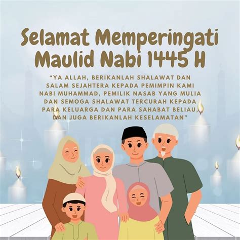 35 Gambar Kartu Ucapan Maulid Nabi Muhammad 20231445 H
