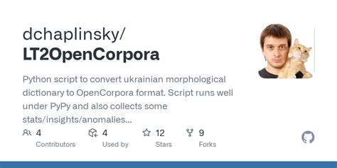 GitHub Dchaplinsky LT2OpenCorpora Python Script To Convert Ukrainian