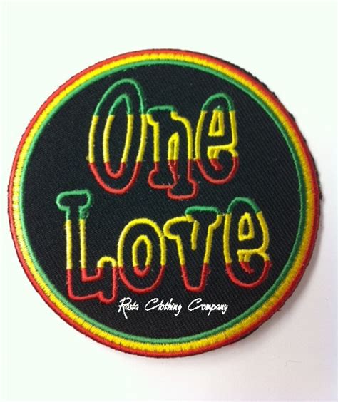 Rasta One Love Embroidered Patch Rasta Clothing Company
