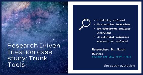 Research Driven Ideation The Inception Of Trunk Tools By Innovation