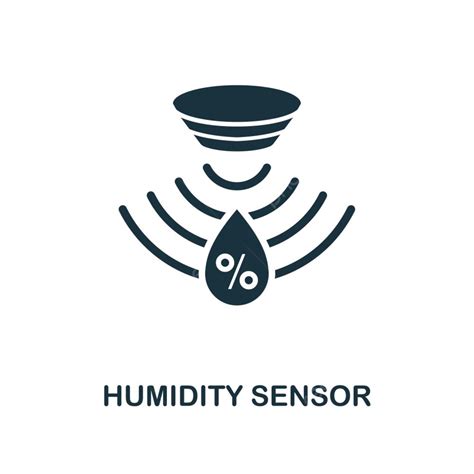 Humidity Vector Art Png Humidity Sensor Icon Weather Isolated Color Flat Monochrome Png