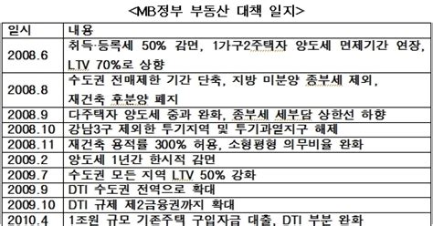 온탕~냉탕~온탕mb 부동산대책 롤러코스터