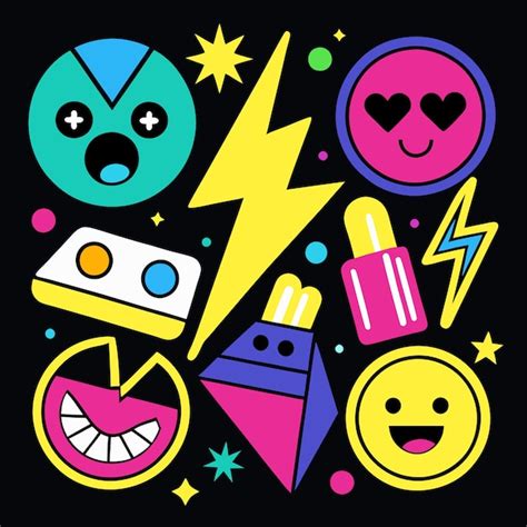 A Colorful Poster With A Star Wars Theme And A Star With A Lightning Bolt Premium Ai Generated