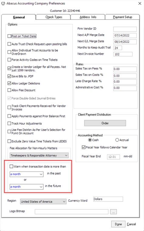 Transaction Date Constraints Abacusnext Client Services