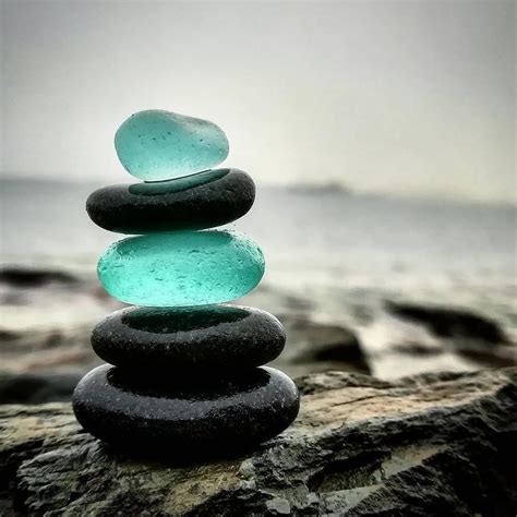 Sea Glass Stack Sea Glass Art Sea Glass Stained Glass Mosaic