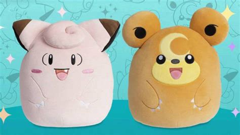 Clefairy Teddiursa Pokemon Squishmallow Plush Debut On Black Friday