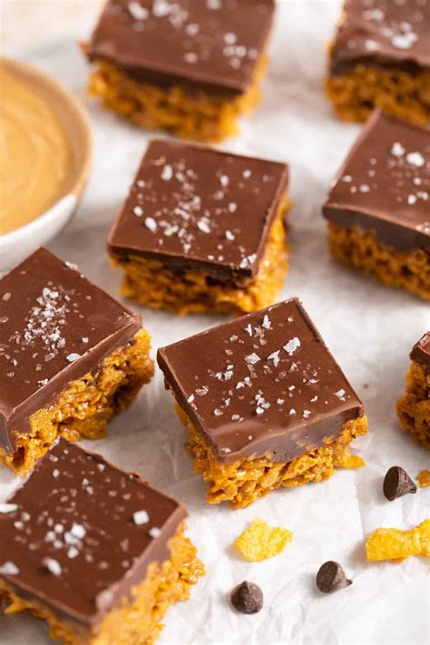 Peanut Butter Cornflake Bars Erin Lives Whole