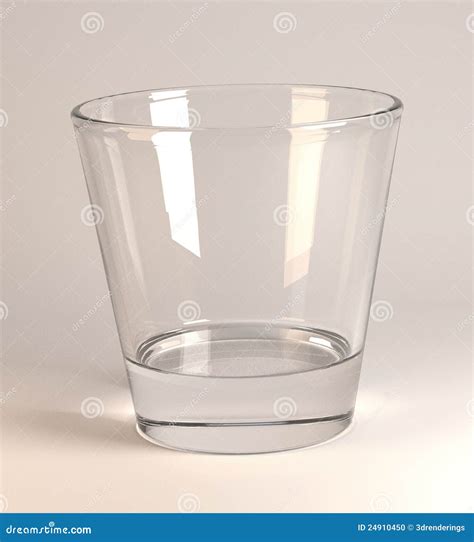 Empty Glass For Water Or Vodka Stock Illustration Illustration Of