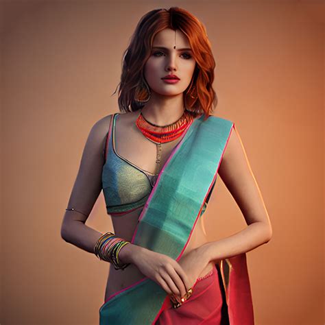 Stabilityaistable Diffusion · Bella Thorne In An Indian Designer Saree