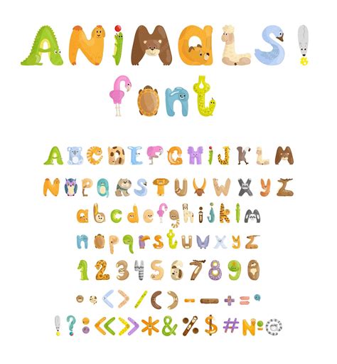 Premium Vector | Collection of capital and lowercase letters numbers and punctuation marks