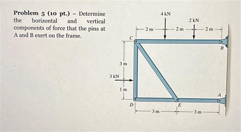 solved problem 5 10 pt determin the horizontal and