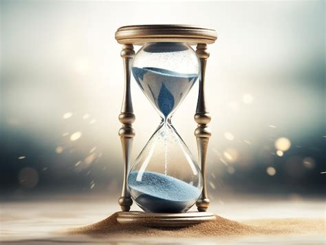Premium Ai Image Hourglass Turning Over New Beginnings Isolated On