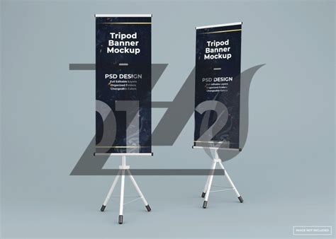 دانلود فایل لایه باز موکاپ بنر سه پایه دانلود رایگان فایل لایه باز