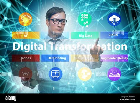 Digital Transformation And Digitalization Technology Concept Stock