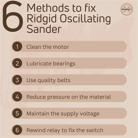 Ridgid Oscillating Sander Wont Start 6 Proven Fixes